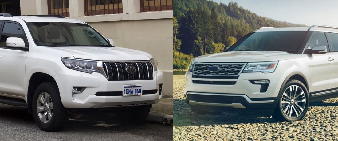 Tầm giá 2 tỷ nên mua Ford Explorer hay Land Cruiser Prado 2021?
