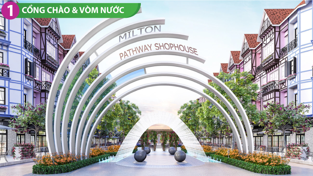 Hình ảnh: Phối cảnh dự án Milton Pathway Shophouse - CafeLand.Vn