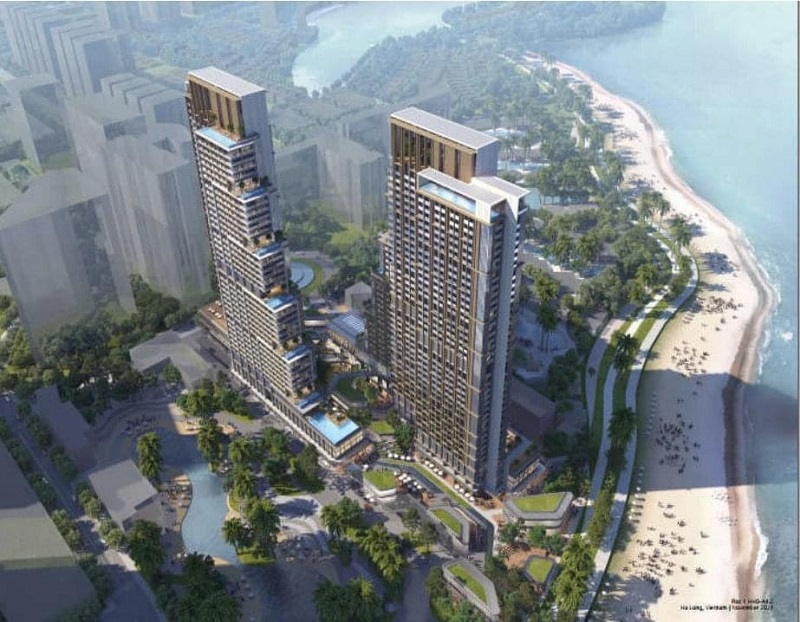 Hình ảnh: phối cảnh dự án Marina Bayfront Towers Hạ Long - CafeLand.Vn