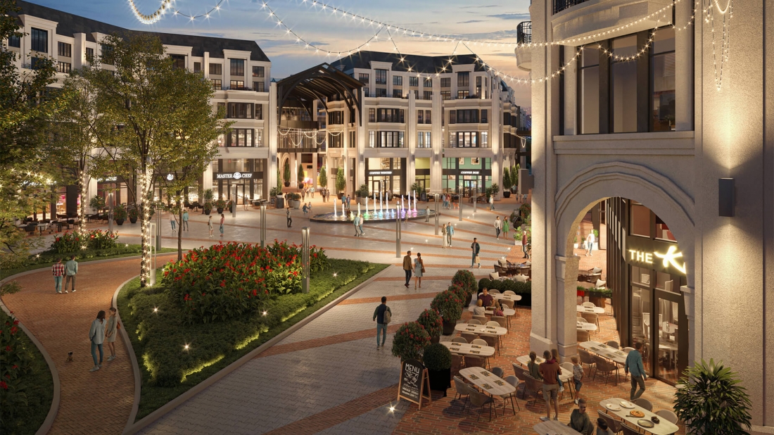 Hình ảnh: Phối cảnh Phân khu Arkadia Square - ParkCity Hanoi - CafeLand.Vn