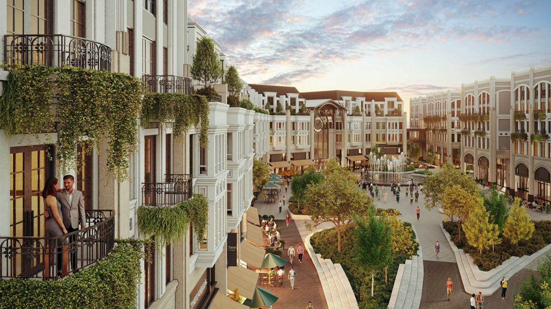 Hình ảnh: Phối cảnh Phân khu Arkadia Square - ParkCity Hanoi - CafeLand.Vn