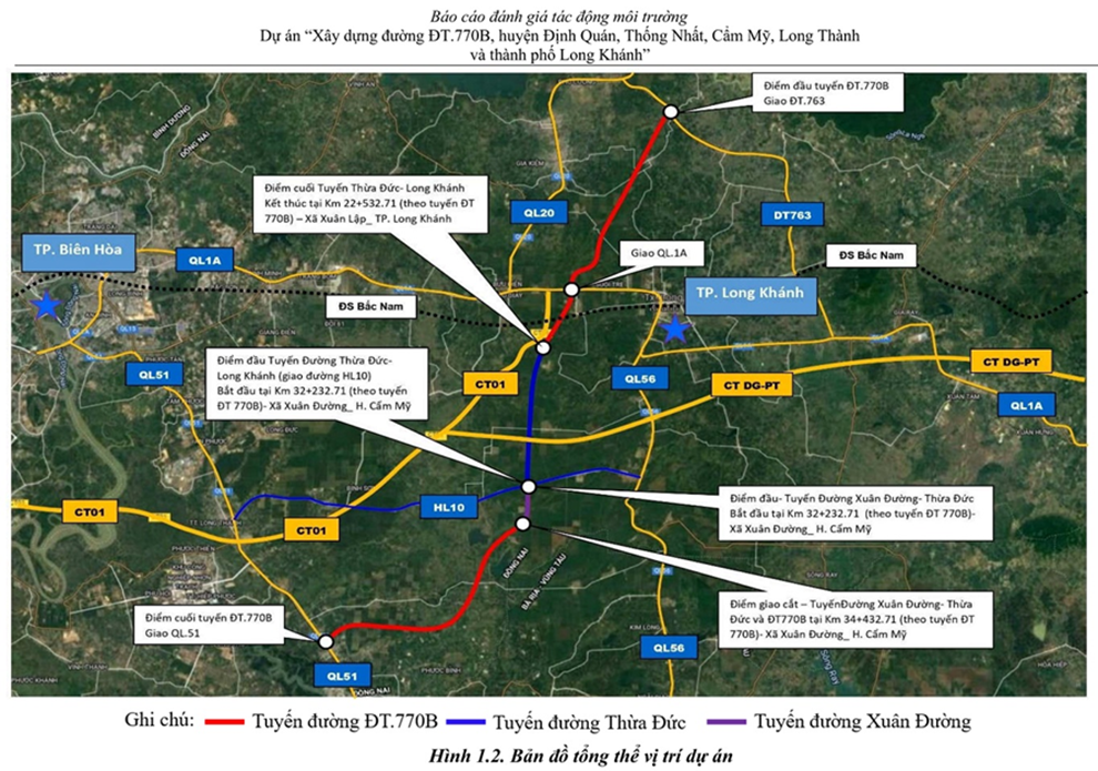 Thông tin mới nhất về tuyến đường đi qua Long Thành, Cẩm Mỹ, Thống Nhất, Long Khánh và Định Quán ...